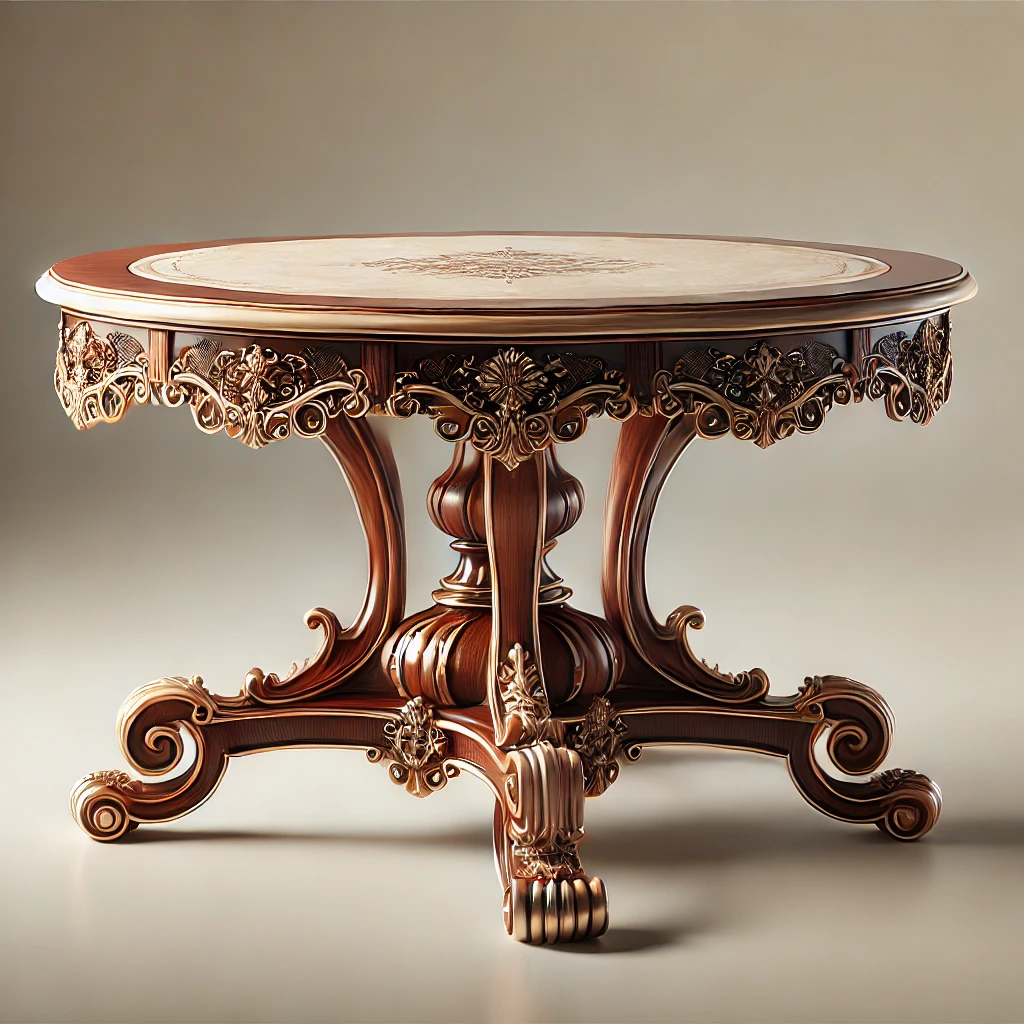 Victorian Elegance Heritage Center Table - tarashfurniture.com